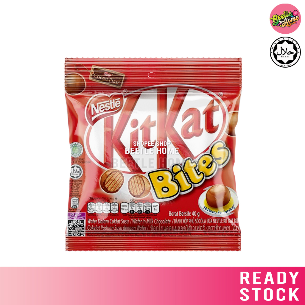 Nestle Kit Kat Bites 40g Chocolate Party Gift Snack Coklat | Shopee ...