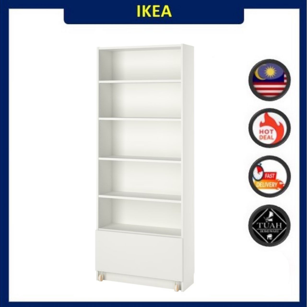 IKEA BILLY Bookcase With Drawer (80x30x202 cm) | Shopee Malaysia