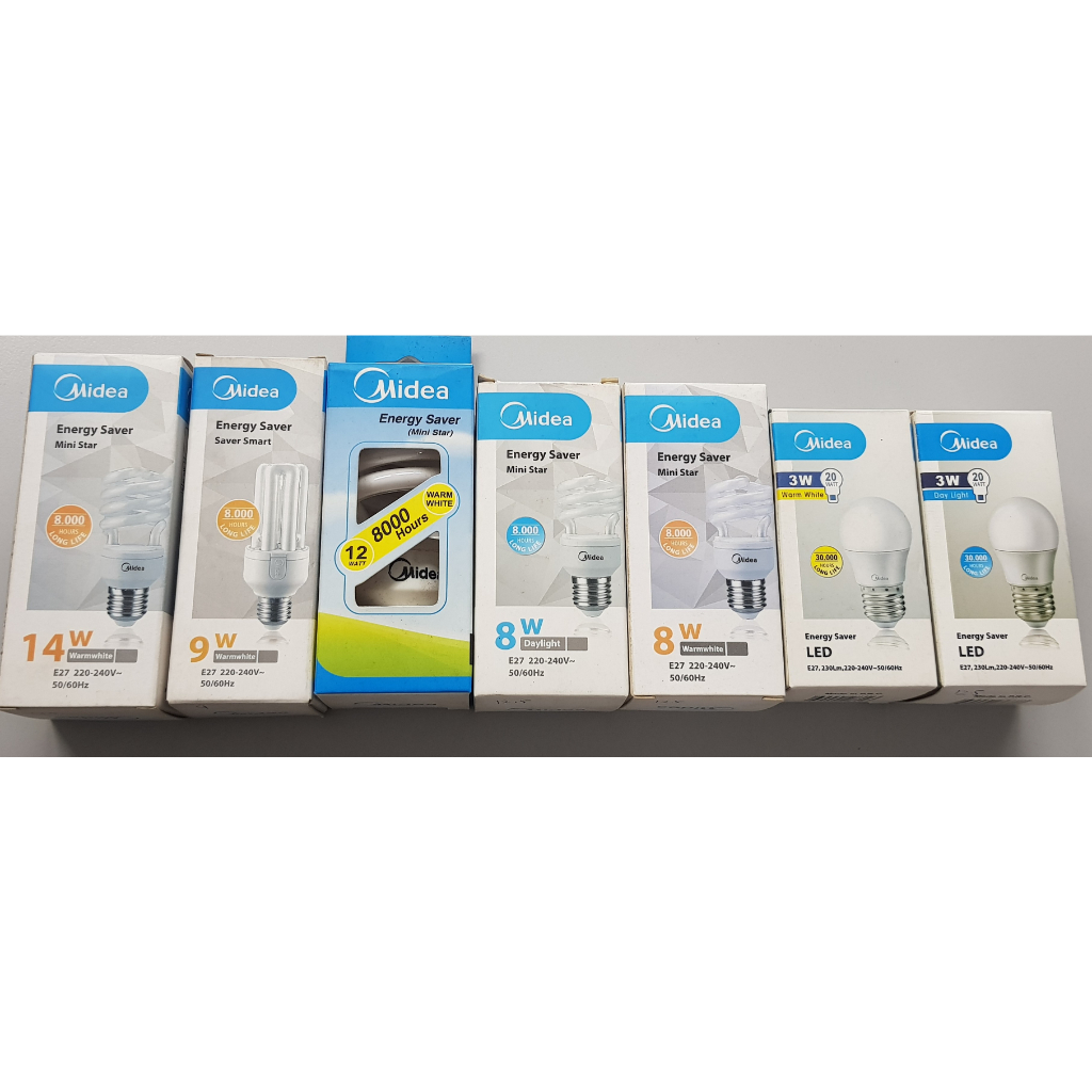 Midea Mini Spiral/Bulb/Tube Light | Shopee Malaysia