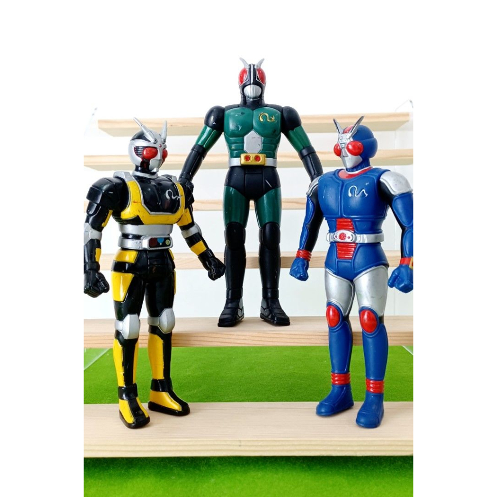 Bandai vintage 6.5 inch sofubi Kamen Rider Black RX, Biorider and ...