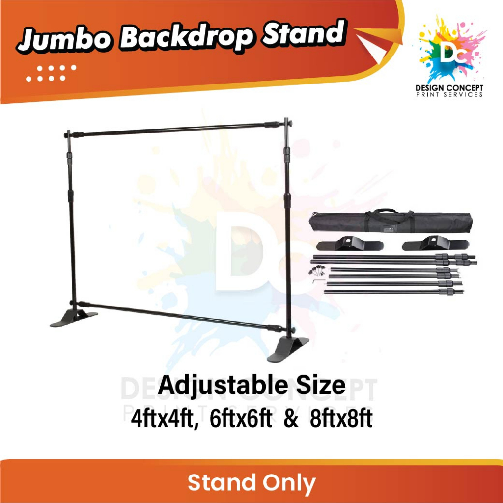 Jumbo Backdrop Banner Stand / Jumbo Backdrop Banner Stand + Printing ...