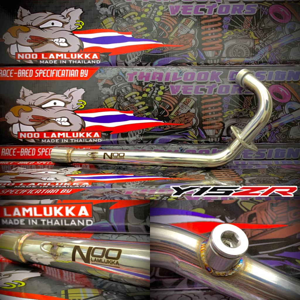 NOO LAMLUKKA STAINLESS STEEL RACING EXHAUST MANIFUL YAMAHA LC135 Y15ZR LC 135 Y15 28MM 32MM ...