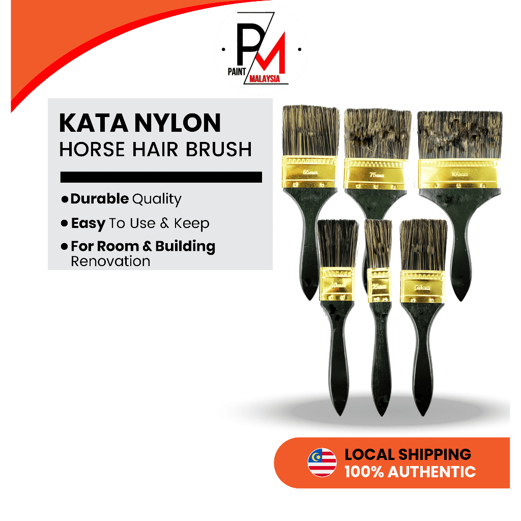 KATA 710 Nylon Horse Hair Paint Brush Green Handle Paint Brush Painting ...