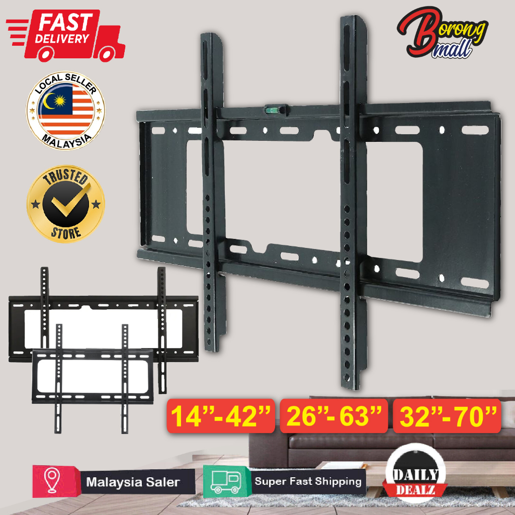 TV Wall Mount TV Bracket Flat Panel Compatible LCD LED PDP Universal ...