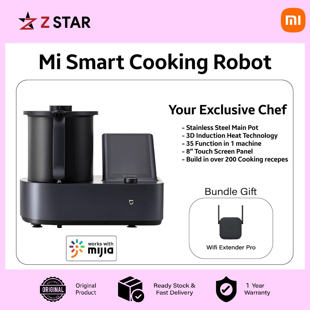 [READY STOCK]Xiaomi Mi Smart Cooking Robot Machine (Cooking IoT ...