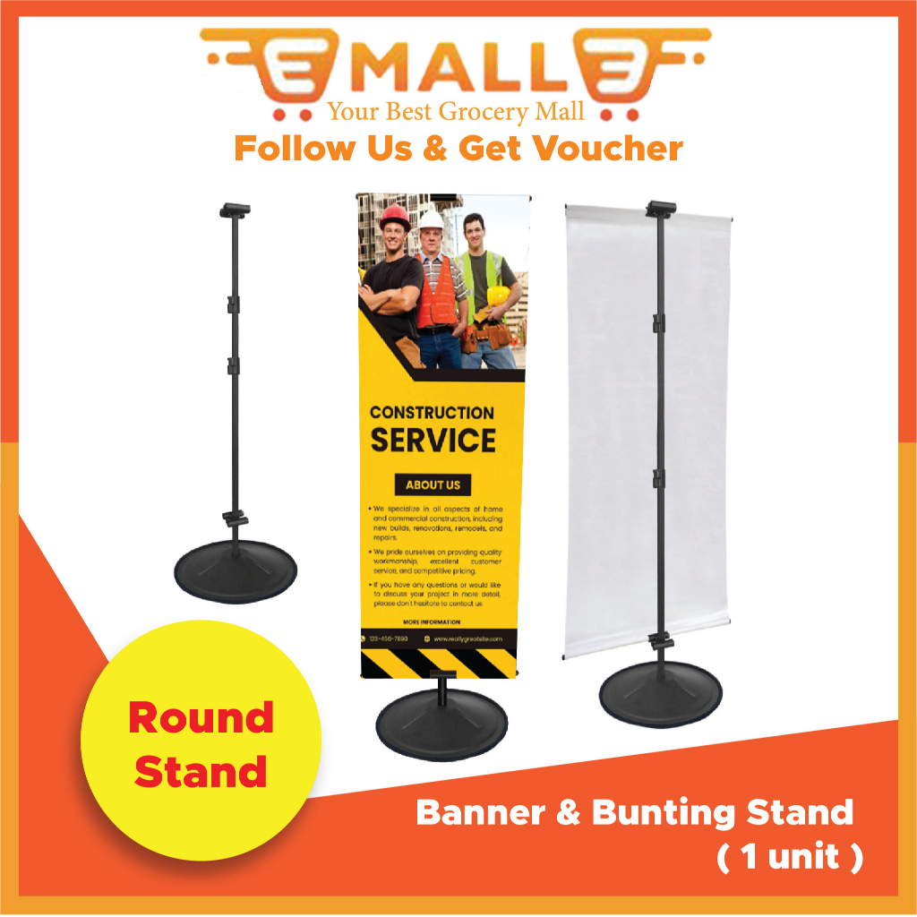 Round Base Stand / T-Bunting Stand (Stand Only) | Shopee Malaysia