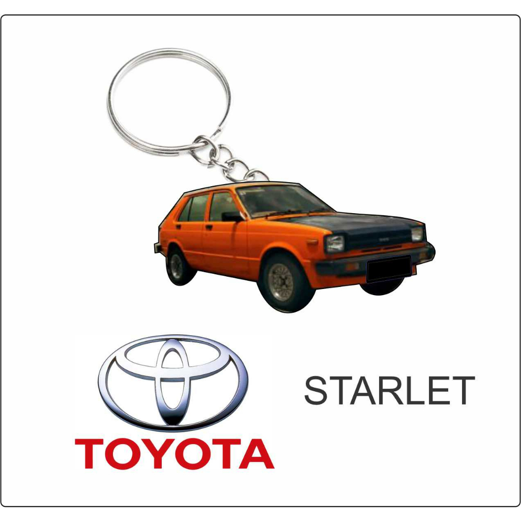 toyota starlet orange keychain 2d | Shopee Malaysia