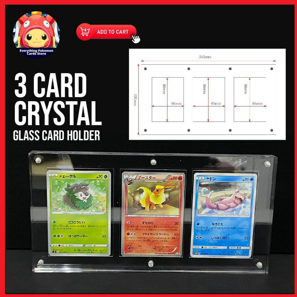 [LIMITED STOCK] Acrylic Card Display Card Holder Glass Photo Frame Kad ...