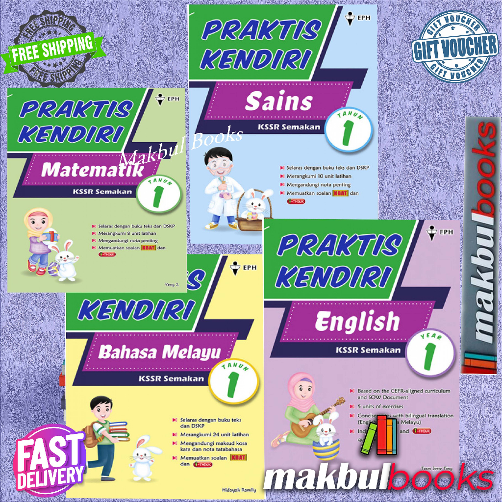 EPH: TAHUN 1 PRAKTIS KENDIRI SAINS/MATEMATIK/ENGLISH/B.MELAYU KSSR SEMAKAN | Shopee Malaysia