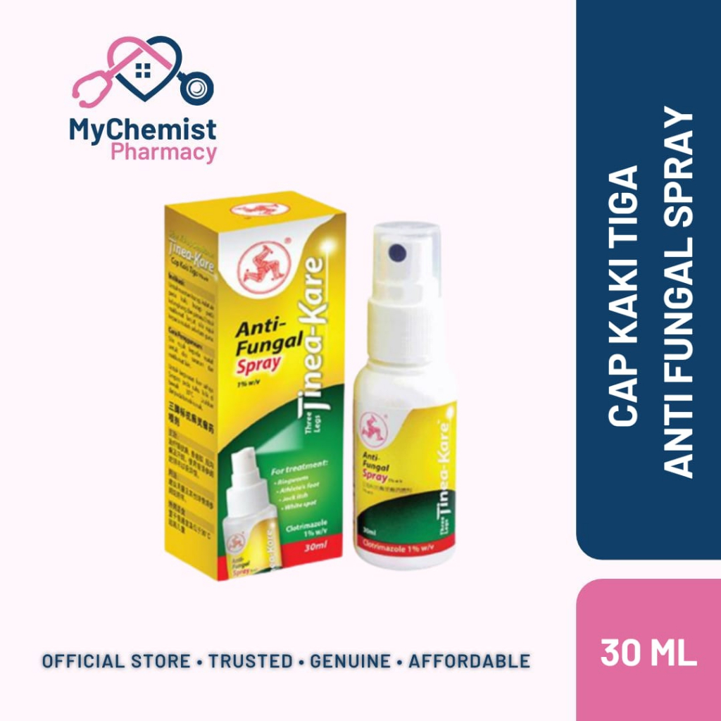 3 Legs Tinea-Kare Anti Fungal Spray 30ml | Shopee Malaysia