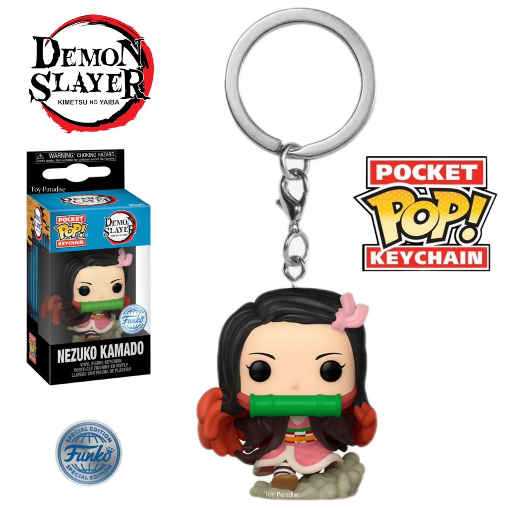 (Special Edition) Original Funko Pocket Pop Vinyl Keychain Nezuko ...