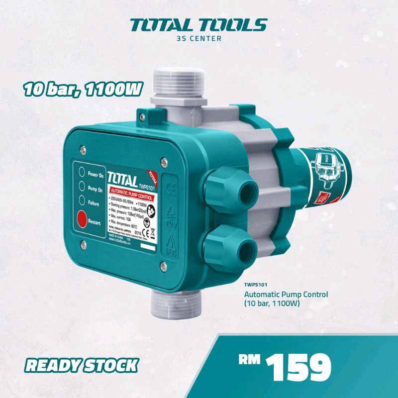 (Ready Stock) TOTAL AUTOMATIC PUMP CONTROL 10Bar / 10A (TWPS101 ...