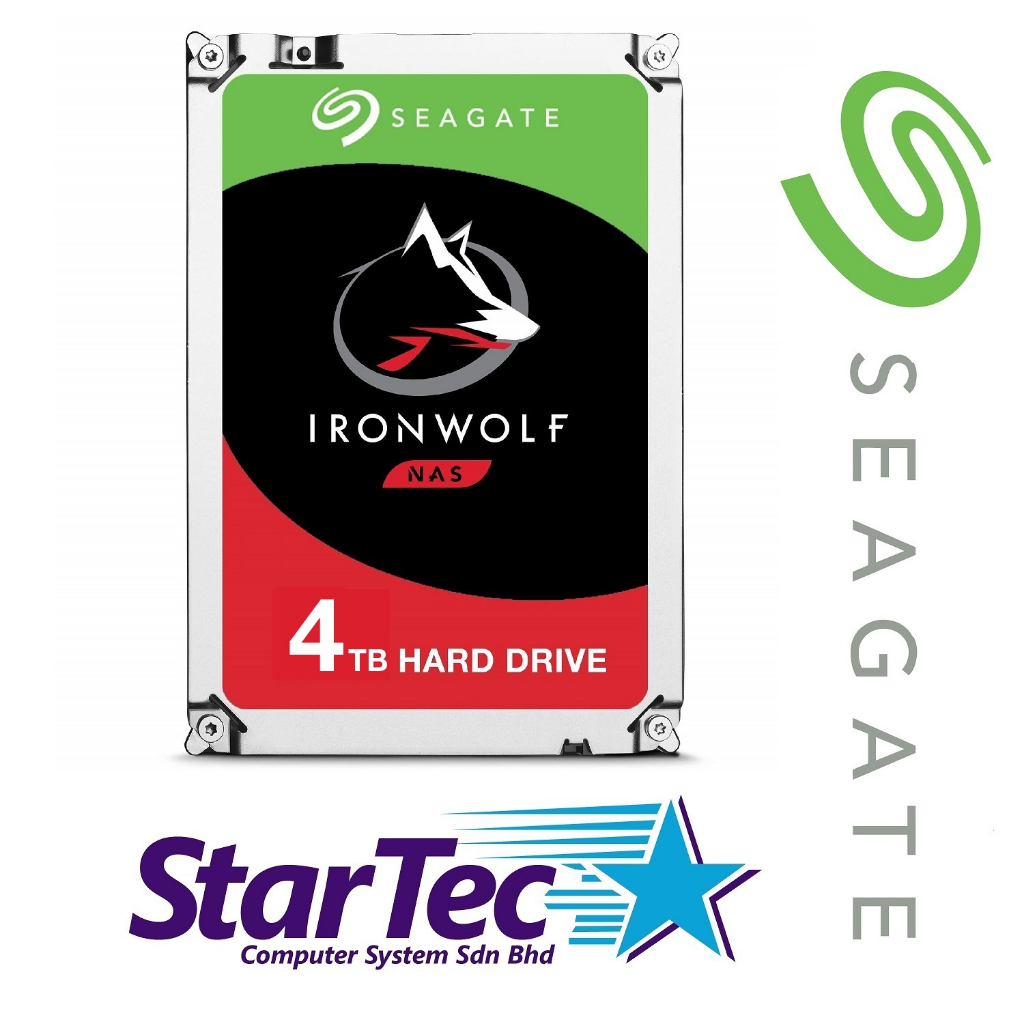 Seagate IronWolf NAS 4TB Hard Disk Drive 3.5" SATA HDD (ST4000VN006 ...