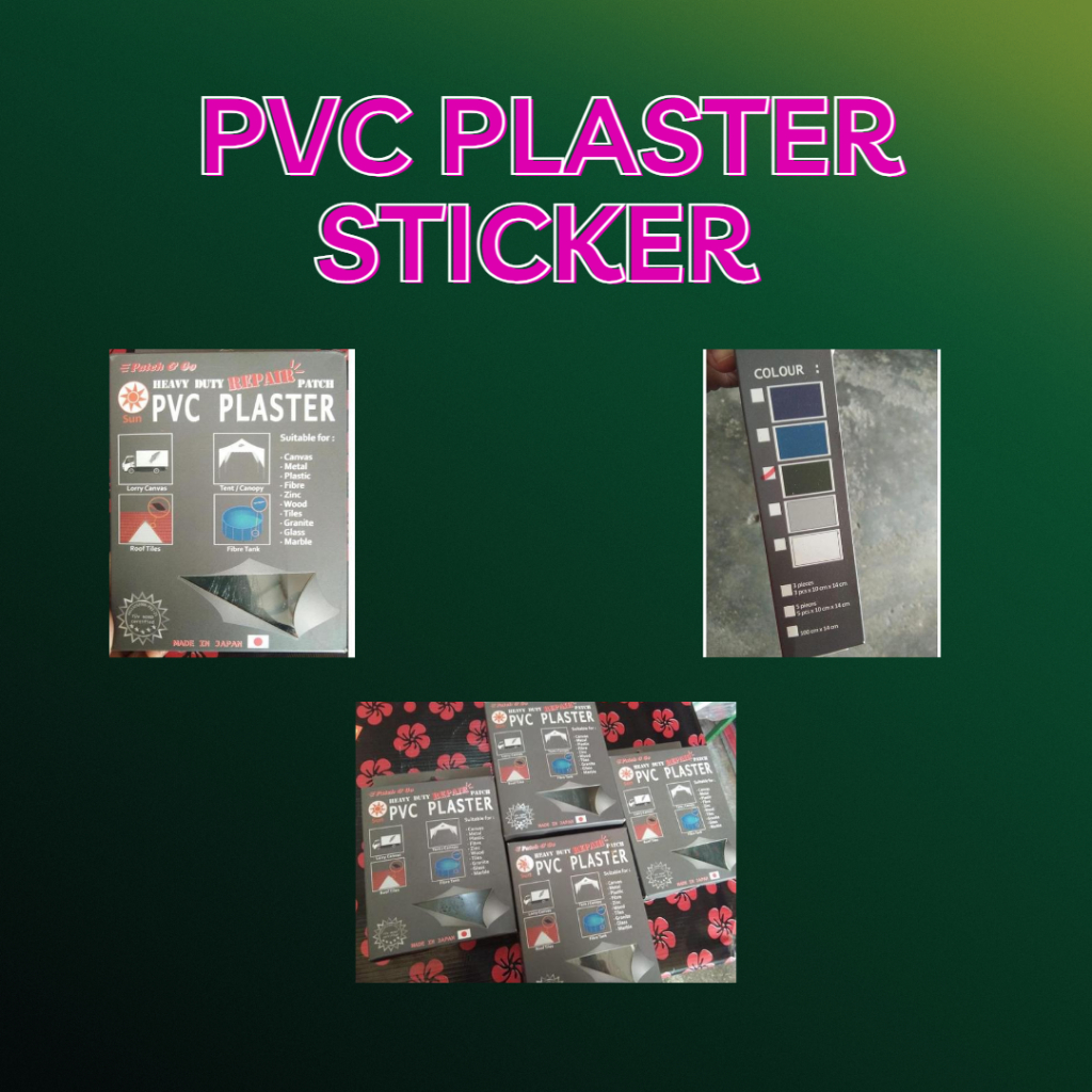 PVC PLASTER ( STICKER )HIJAU STICKER LORI DAN SEBAGAINYA BOLEH ...
