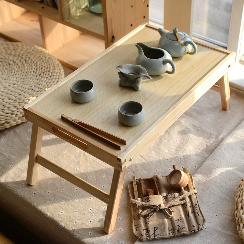 Small bay window table window sill foldable coffee table Japanese-style ...
