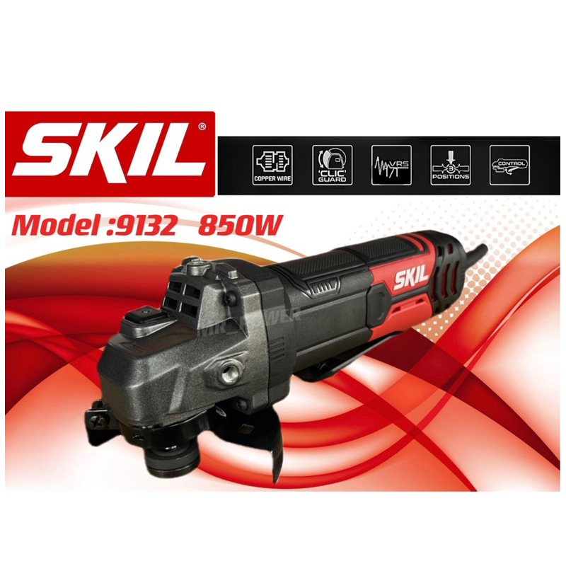 SKIL 850W ANGLE GRINDER 100MM MODEL:9132 (POTONG BESI ASAR BESI ASAR PISAU POTONG KAYU) | Shopee ...