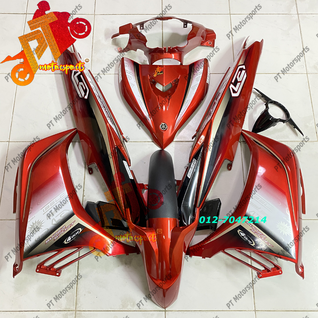 LC135 LC 135 V2 V3 V4 V5 V6 V7 Purba Cover Set Biru Putih Merah Hitam ...