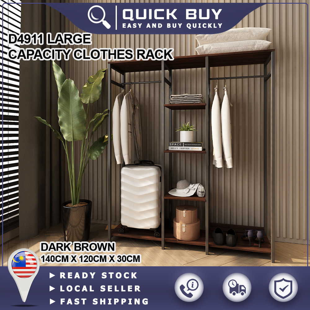 QuickBuy Large Capacity Clothes Rack Wardrobe Creative Multipurpose ...