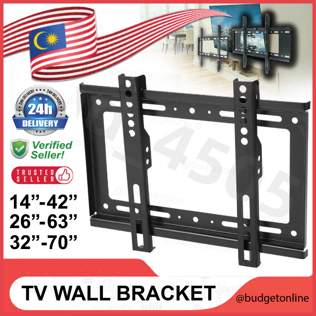 TV Wall Mount TV Bracket Flat Panel Compatible LCD LED PDP Universal ...