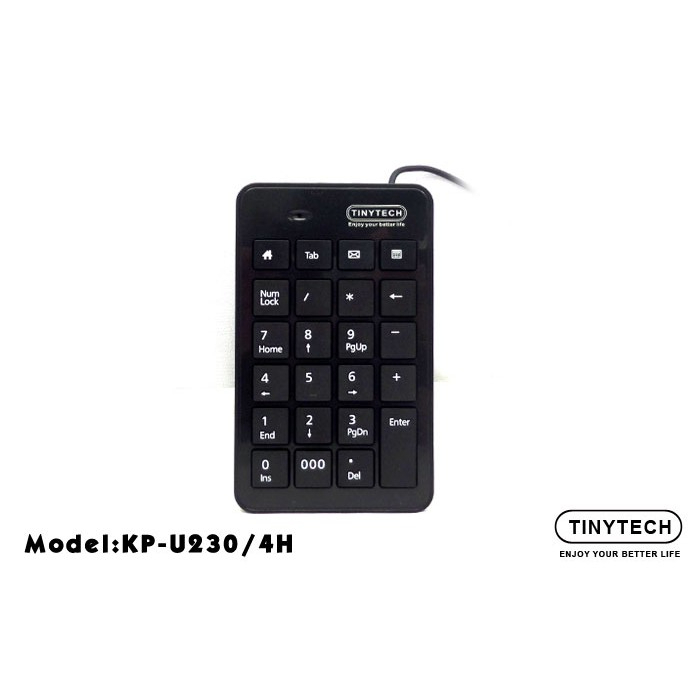 Tinytech Keypad USB Numeric Mini Numpad 23 Keys with 4 hotkey for ...
