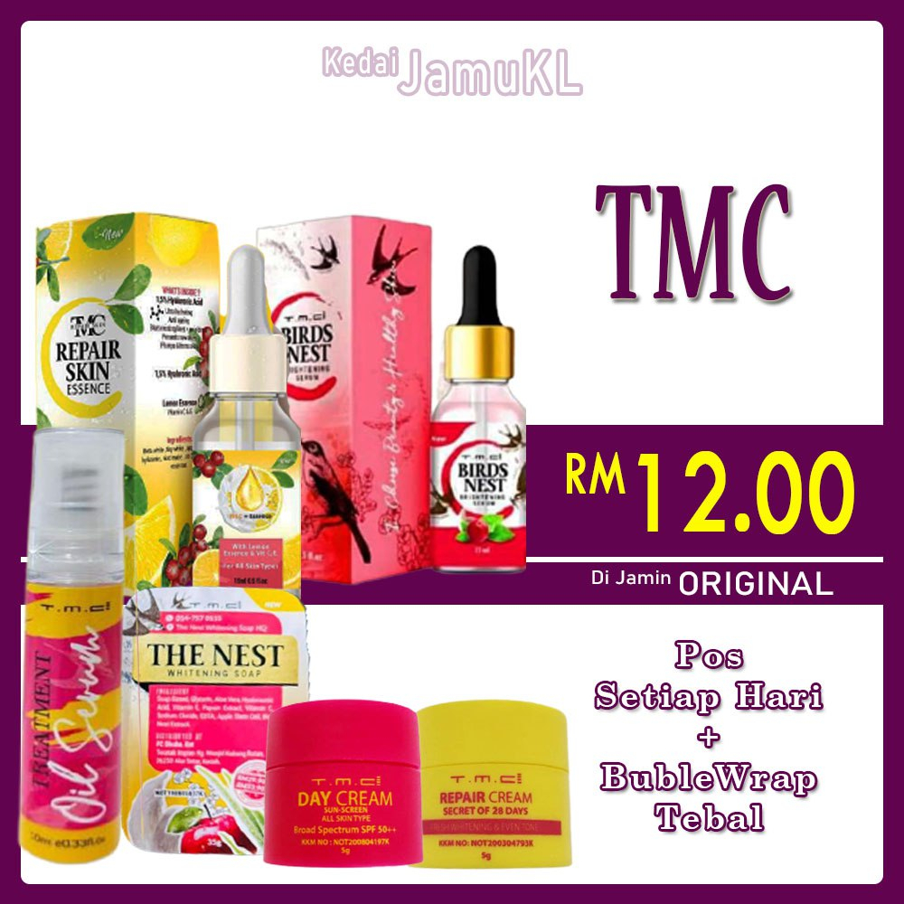 TMC repair cream skincare sets Original HQ T M C Set Muka 5in1 Harga ...