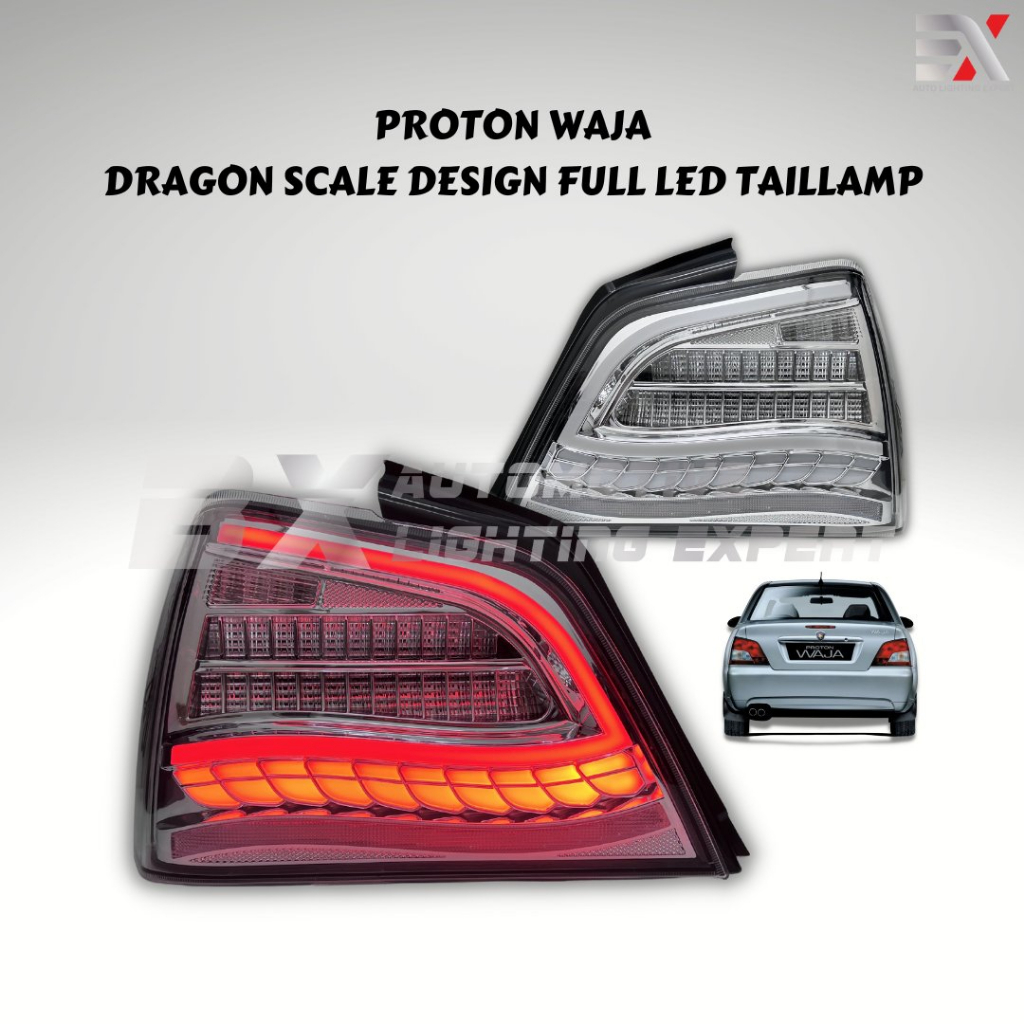 Proton Waja -- LED Tail Lamp (Dragon Scale Design) | Shopee Malaysia