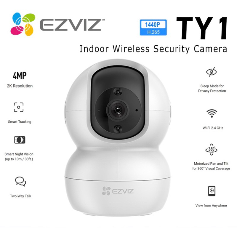 EZVIZ TY1 4MP/ TY2 2MP Pan & Tilt Wireless CCTV IP Camera. | Shopee ...