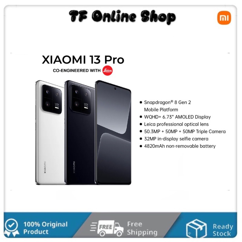 Xiaomi Mi 13 Pro 5G(12GB+256GB/12GB+512GB)100% Original Set | Shopee ...