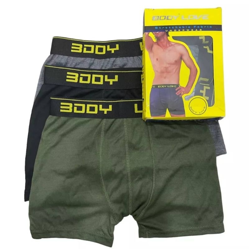 Body Love Boxer Spender Underwear Man[ 3Pcs 1 Box] Ready to stock ...
