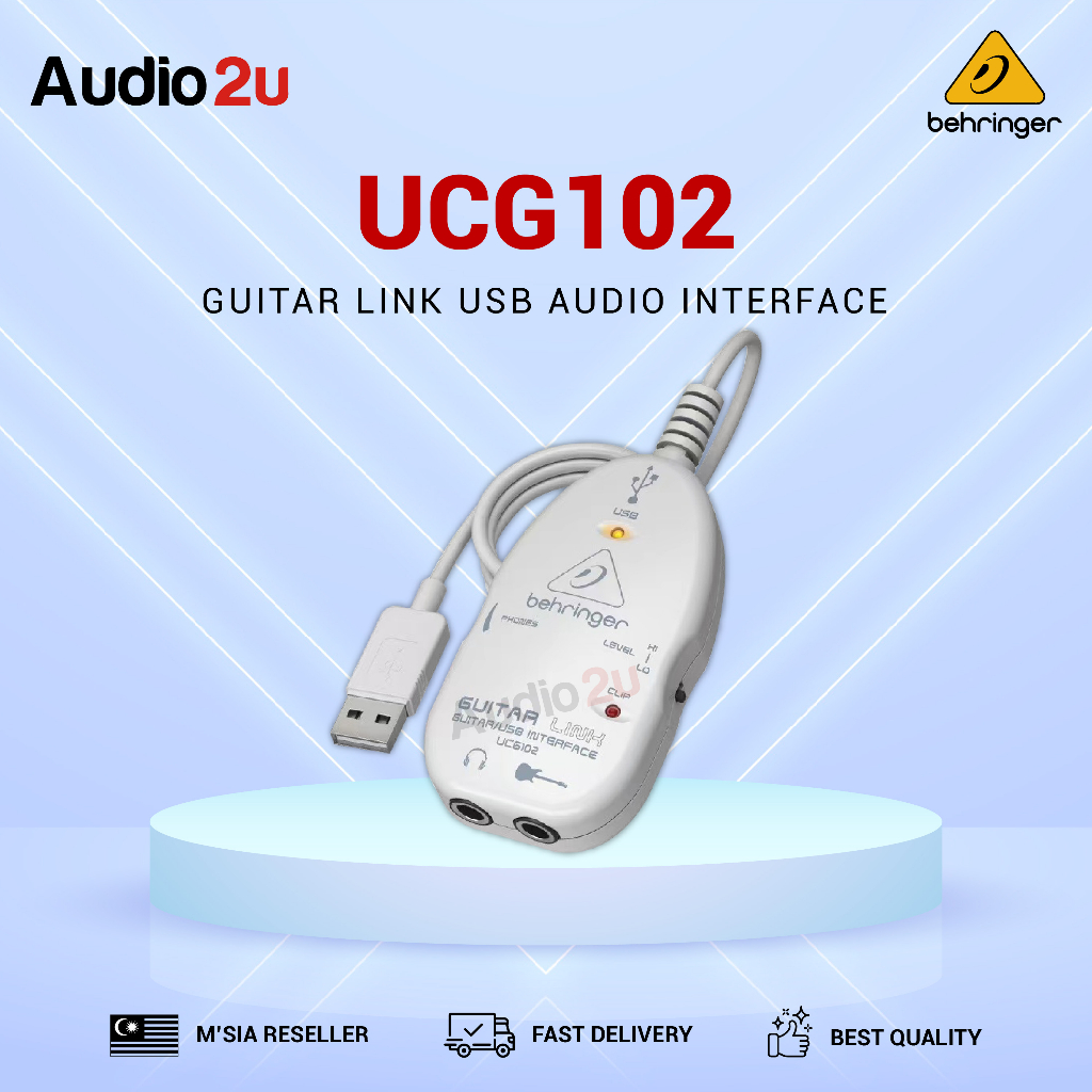 Behringer Guitar Link UCG102 USB Audio Interface | Shopee Malaysia