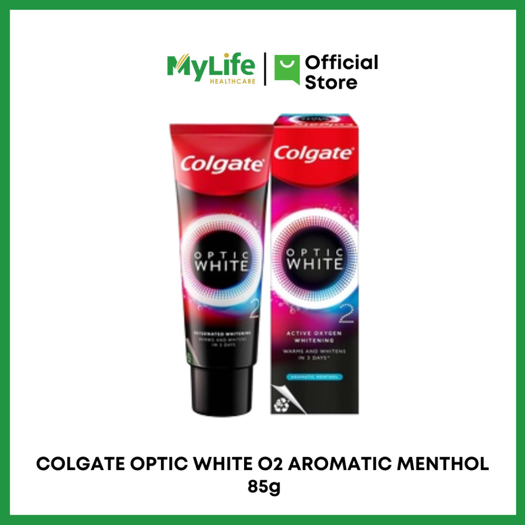 COLGATE OPTIC WHITE O2 AROMATIC MENTHOL 85G | Shopee Malaysia
