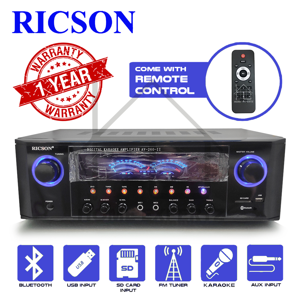 RICSON KARAOKE AMPLIFIER | AMPLIFIER KARAOKE RICSON (AV-260 II ...