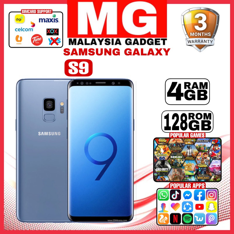 Samsung Galaxy S9 (SNAPDRAGON 845) (Original Secondhand)[3 Months Warranty](SME, Import Japan ...