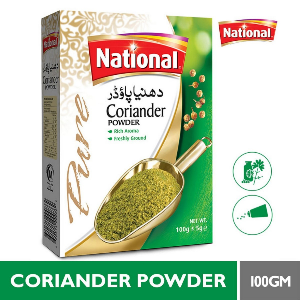 National Coriander Powder, Rich Aroma , Freshly Ground, 100g (Assorted ...
