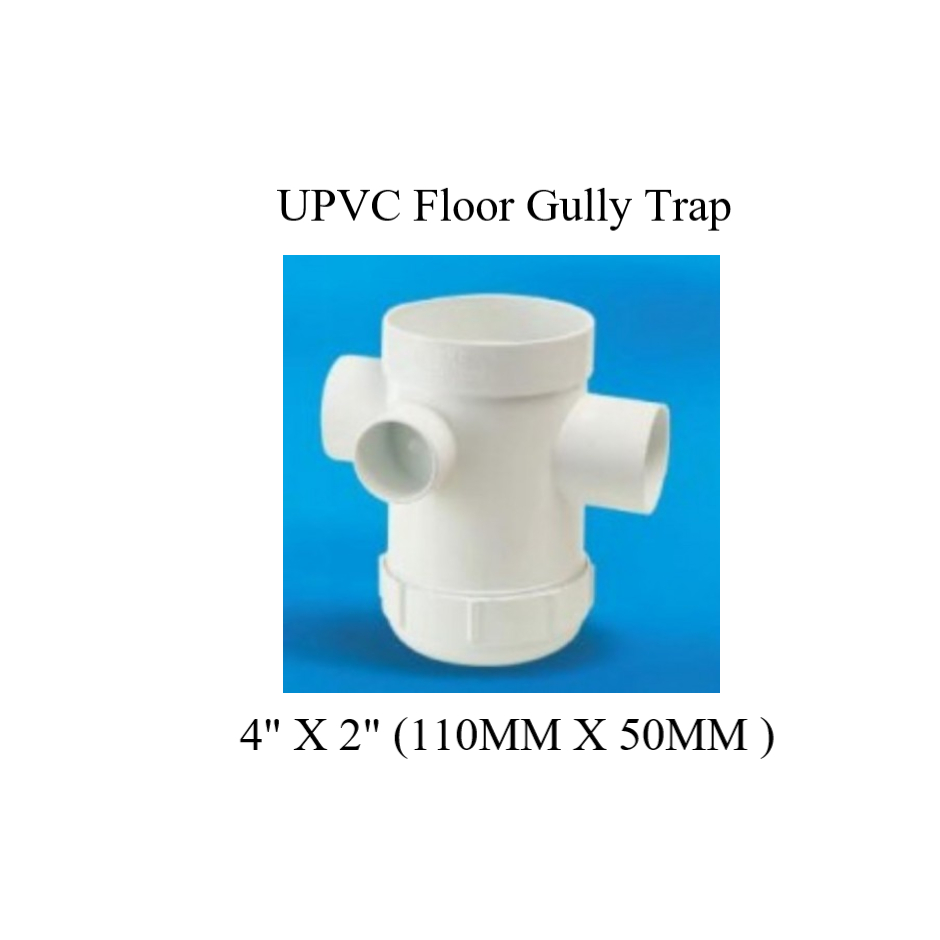 UPVC Floor Gully Trap 4" X 2" (110MM X 50MM ) | Shopee Malaysia
