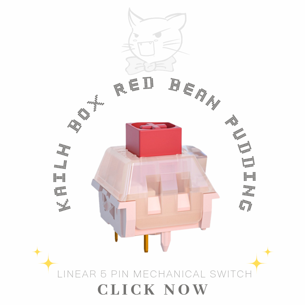 Kailh Box Red Bean Pudding 5 Pin Linear Switch for MX Mechanical Gaming ...