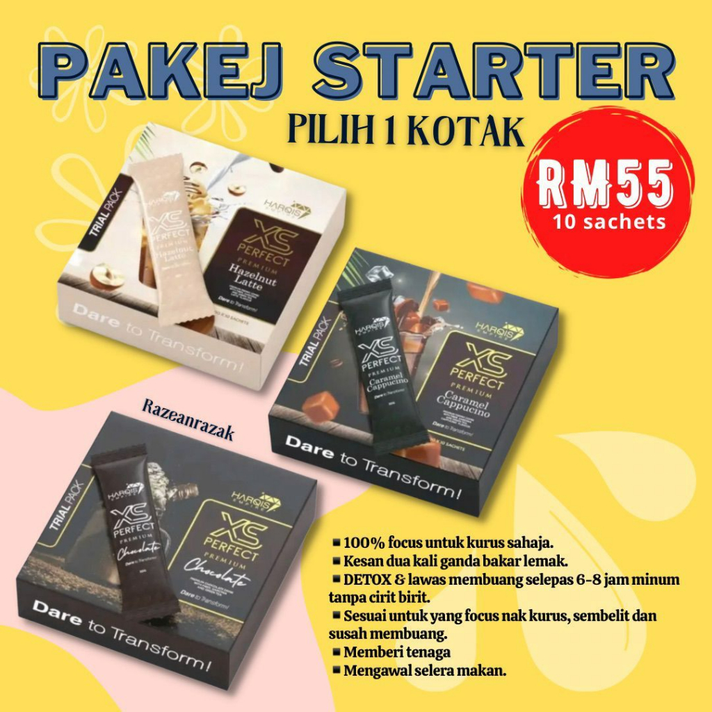 XS Trial Premium Series Chocolate Caramel Cappucino Hazelnut Latte ...