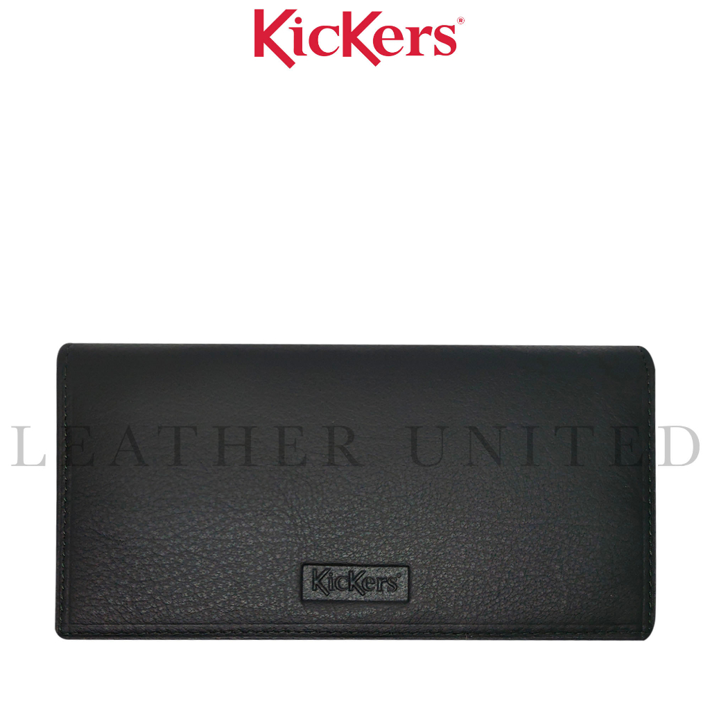 𝐊𝐈𝐂𝐊𝐄𝐑𝐒 𝗦𝗨𝗣𝗘𝗥 𝗗𝗘𝗔𝗟 Genuine Top Grain Leather Unisex Logo Bifold Long ...