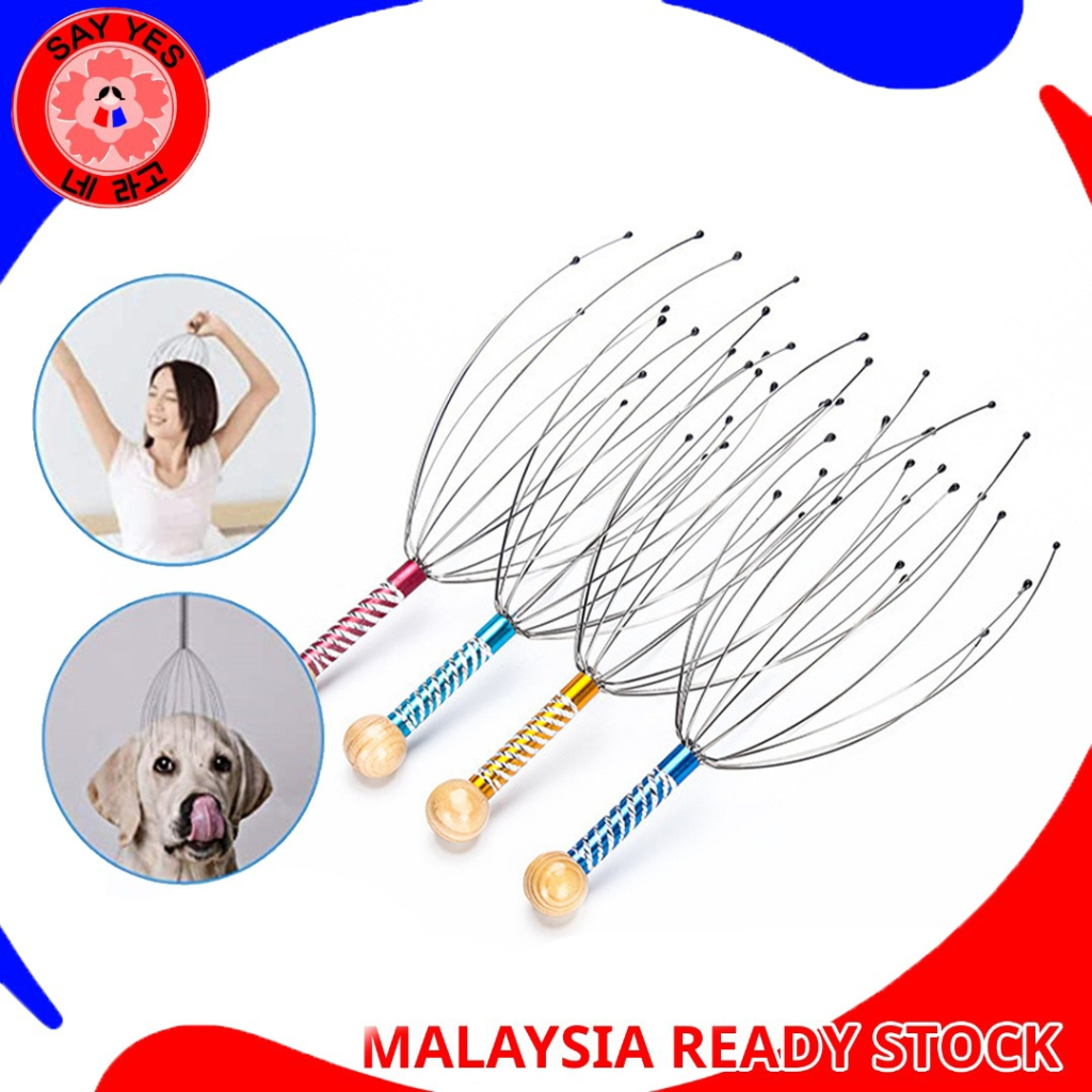 SayYes Steel Scalp Massager Octopus Head Massager Body Relax Scratching ...