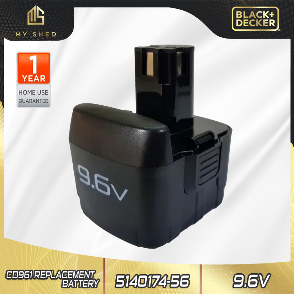 BLACK & DECKER Spare Part Battery 5140174-58 For CD961-XD 9.6V Cordless ...