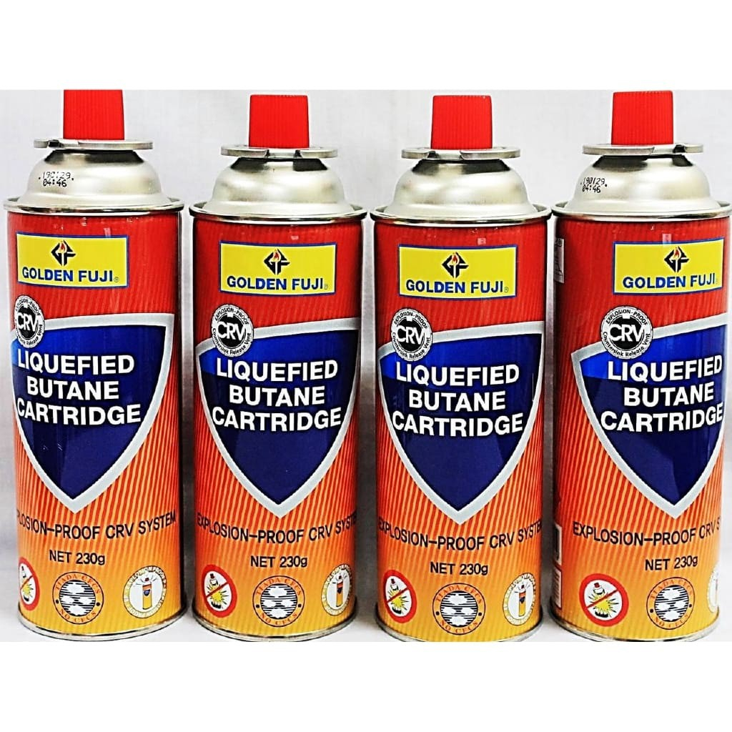 (28 Tins) Golden Fuji CRV Anti Explosion Gas Cartridge/Butane Gas/Gas ...