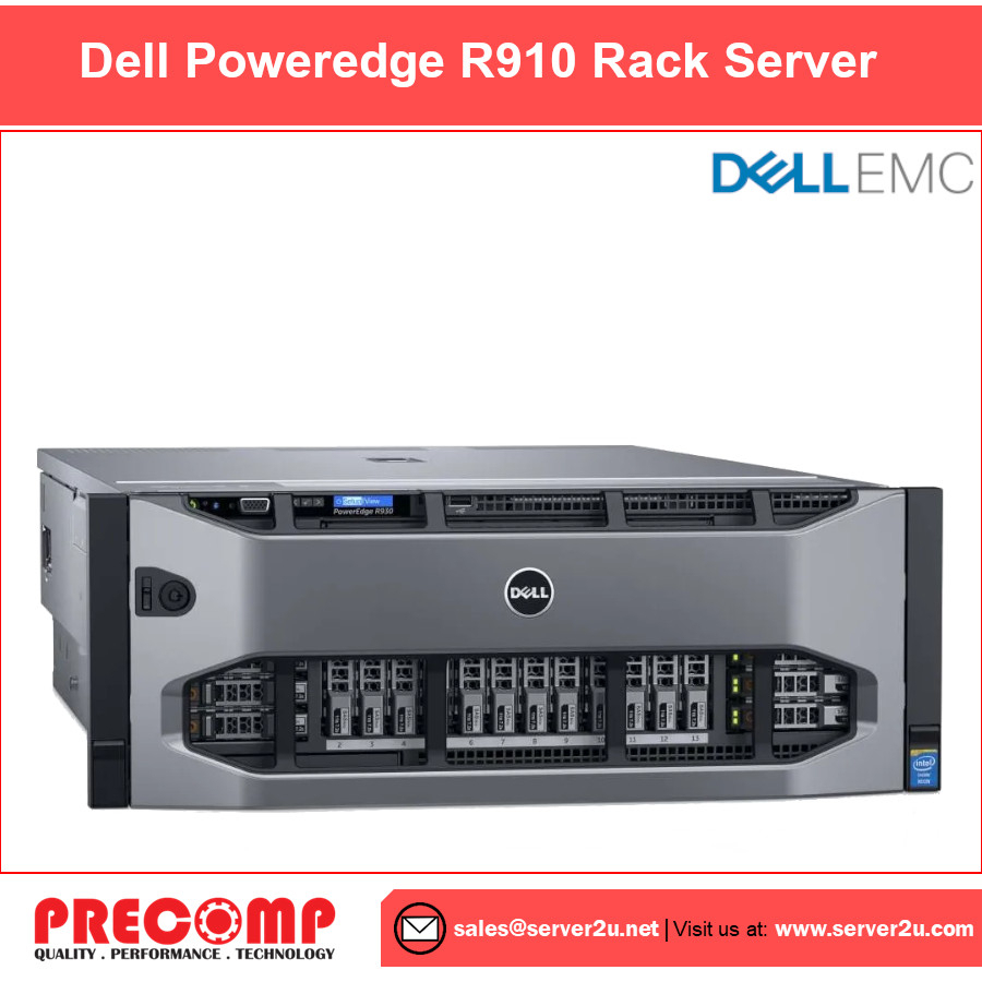 (Refurbished) Dell PowerEdge R930 Rack Server (2xE74820V3.64GB.4800GB ...