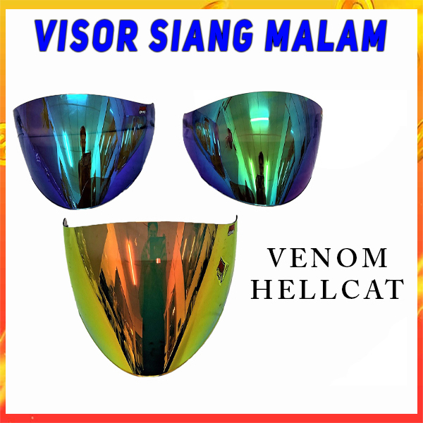 VISOR SIANG MALAM VENOM HELLCAT VISOR VENOM VISOR HELLCAT VISOR SIANG ...