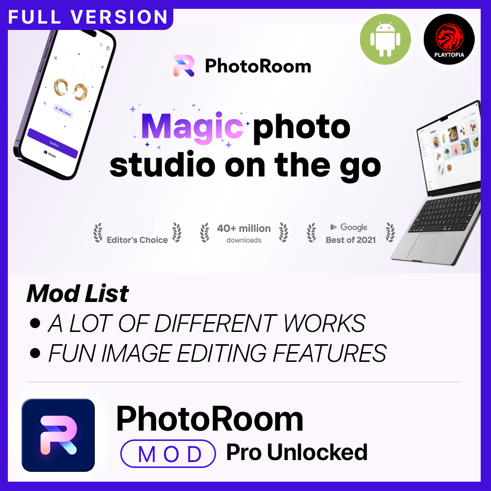 PhotoRoom Pro [Android] 🔥 Premium Features [Fully Guaranteed] | Shopee ...