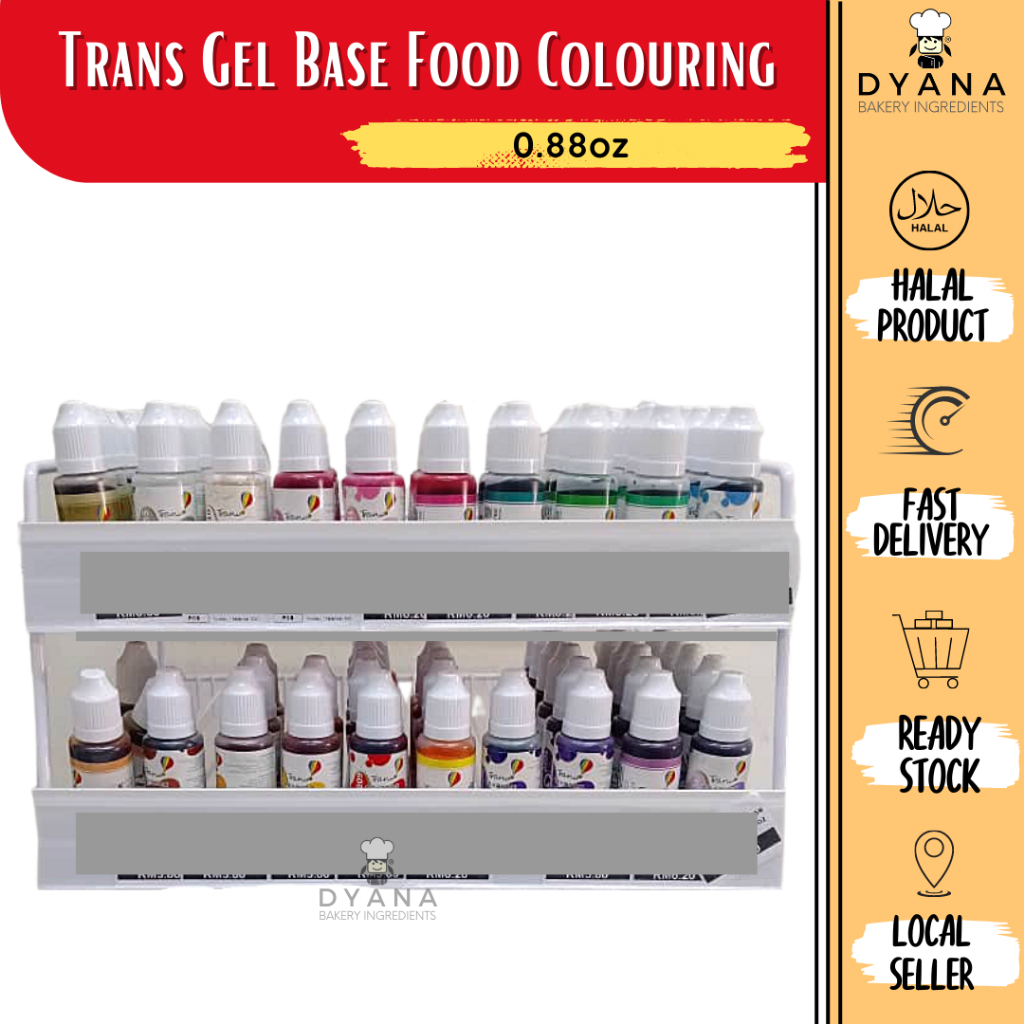 GEL BASE COLOURING TRANS 0.88Oz +/- ( Food Colouring ) | Shopee Malaysia