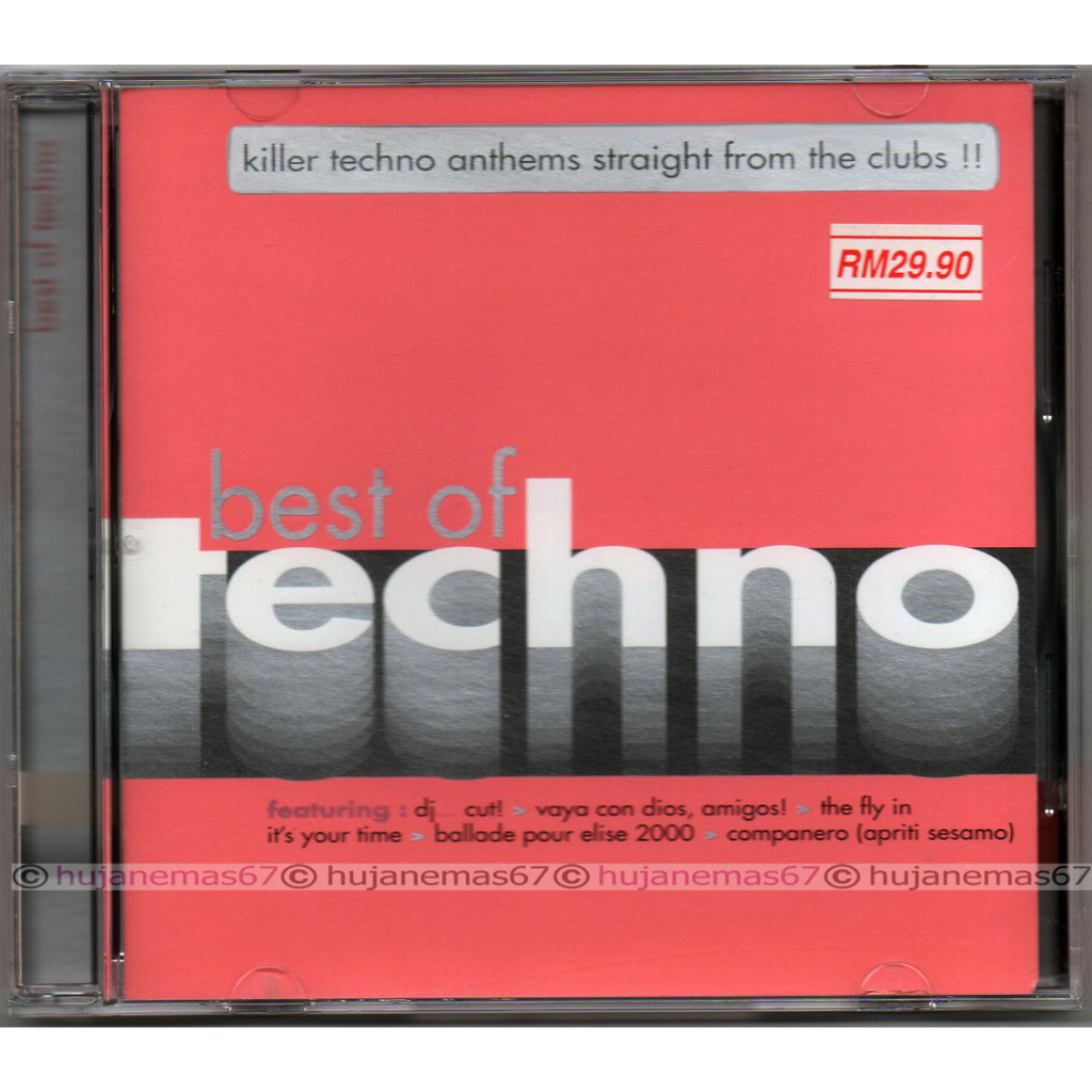 BEST OF TECHNO - Killer Techno Anthems Straight from the Clubs VMP CD (EURO HOUSE MUSIC / CLUB ...