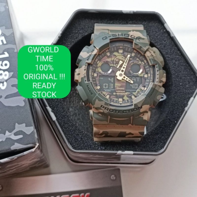 G-SHOCK ORIGINAL GA-100CM-5A/GA-100CM-5ADR/GA-100CM/GA100CM | Shopee ...