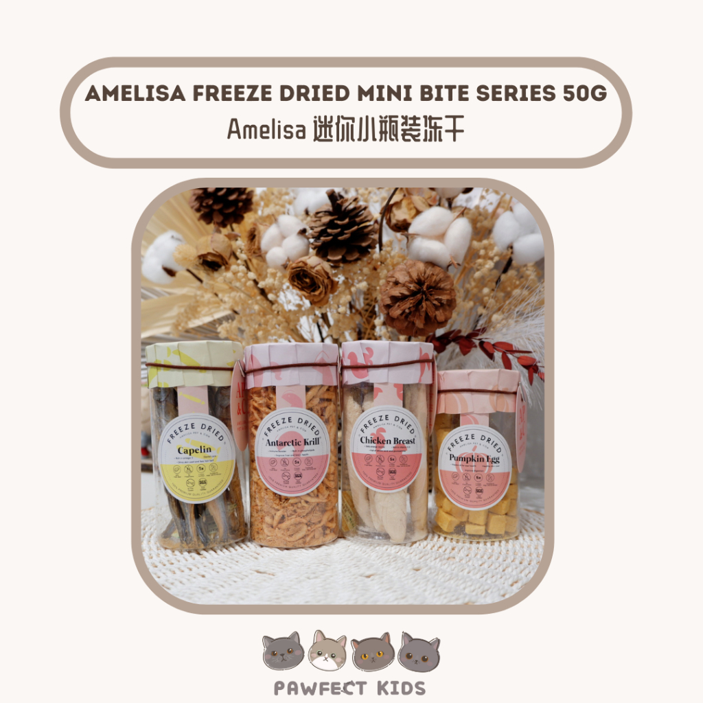 Amelisa Pet & Co. Rawly Bites Freeze Dried Pet Treats (Classic & Mini ...