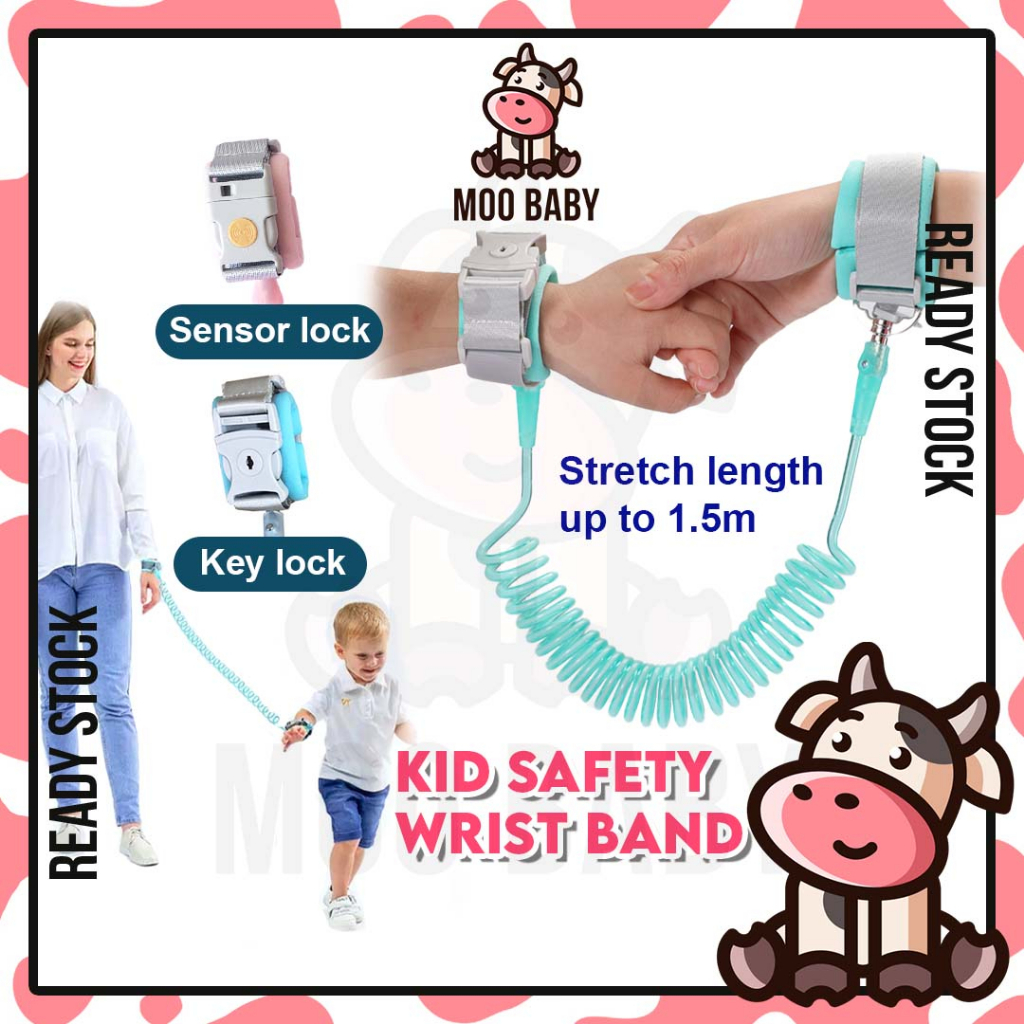 Moo Baby Tali Ikat Budak Safety Harness Kids Anti Lost Wrist Band ...