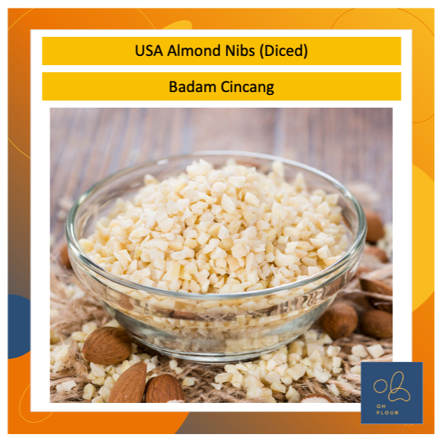 USA Almond Nibs 100g 250g (Diced) / Badam Cincang / 杏仁丁 | Shopee Malaysia